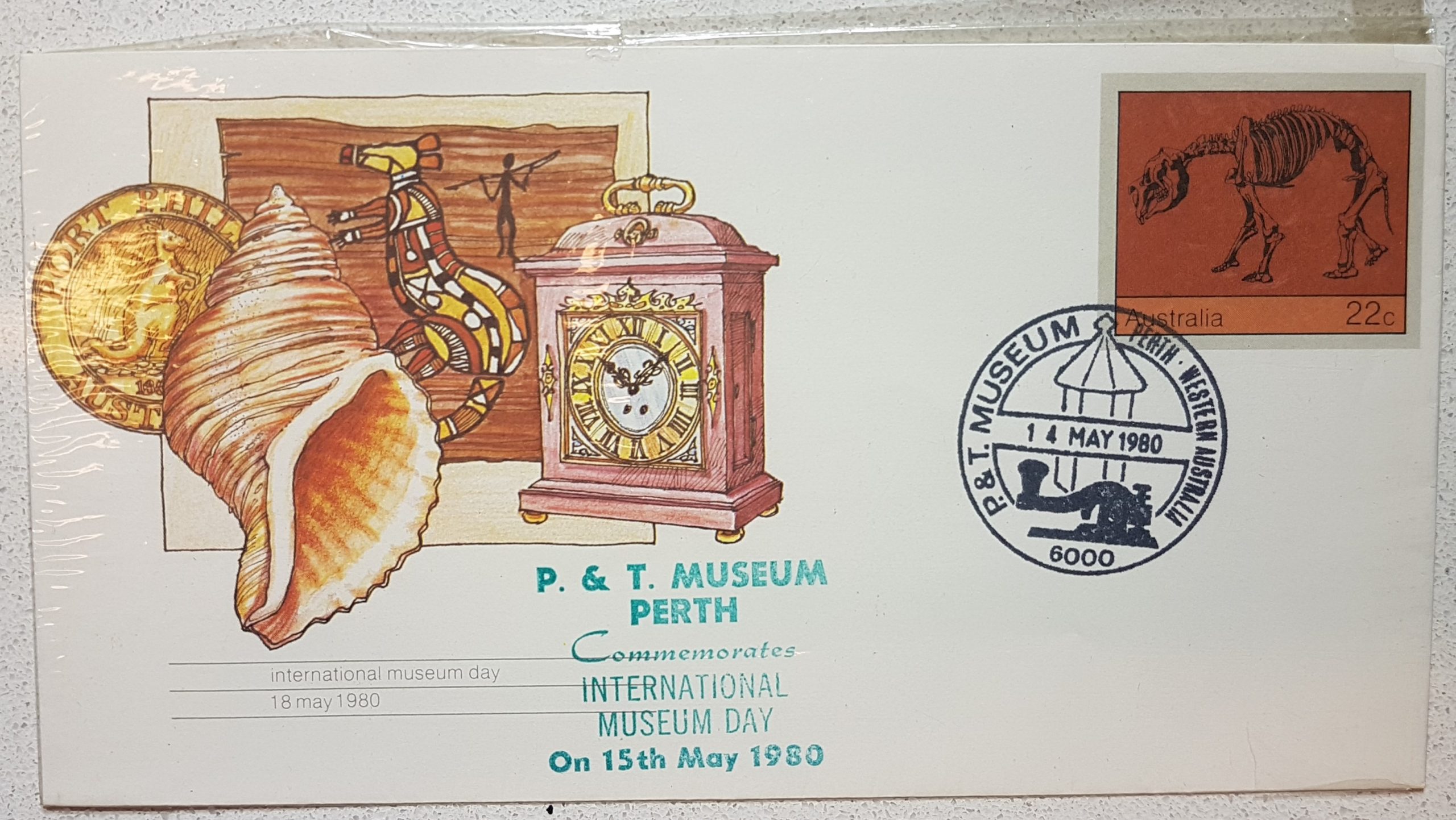 @1980 Australia International Museum Day at P and T Museum Perth FDC ...