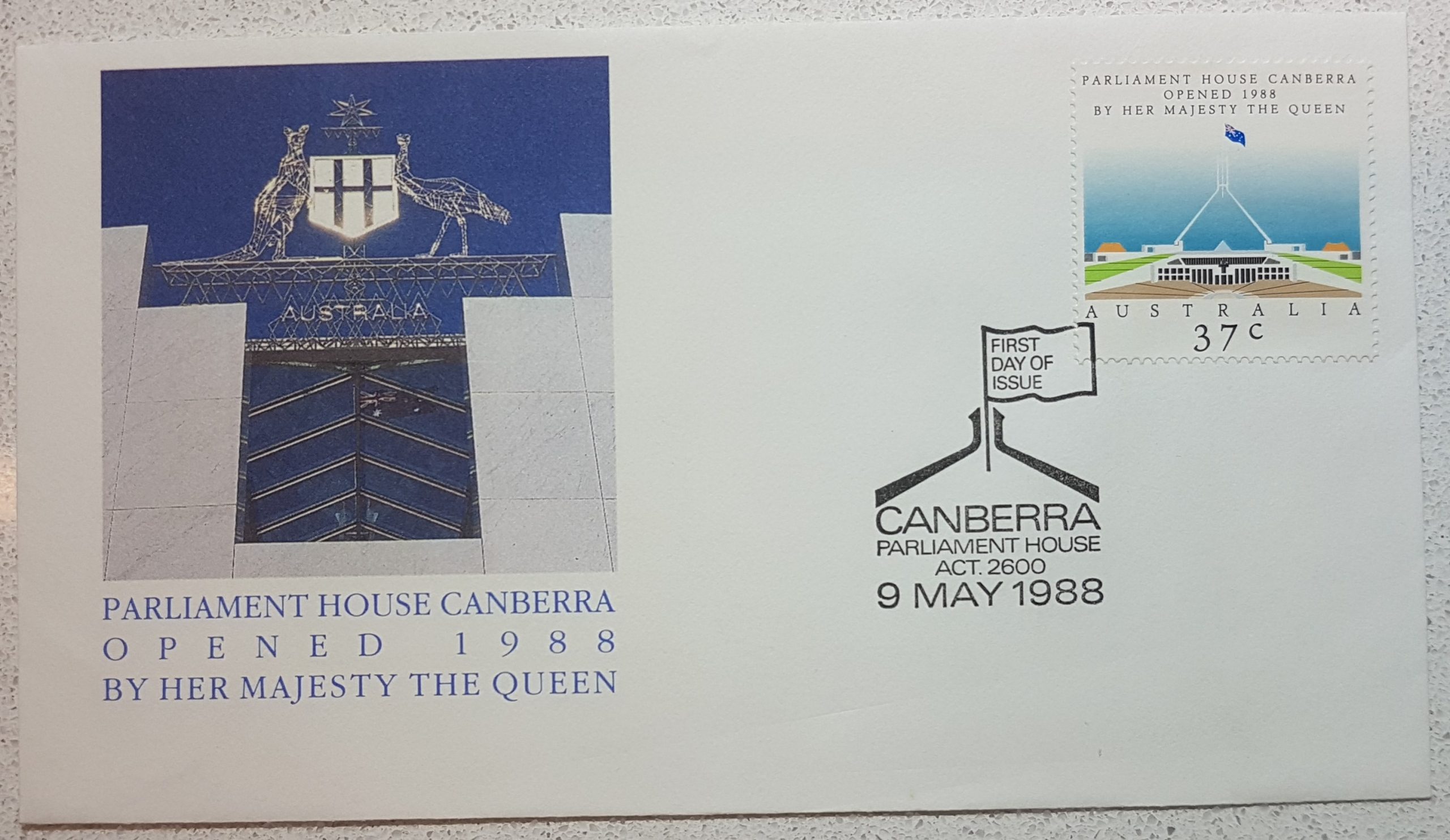 @1988 Australia Opening of Parliament House at Parliament house FDC ...