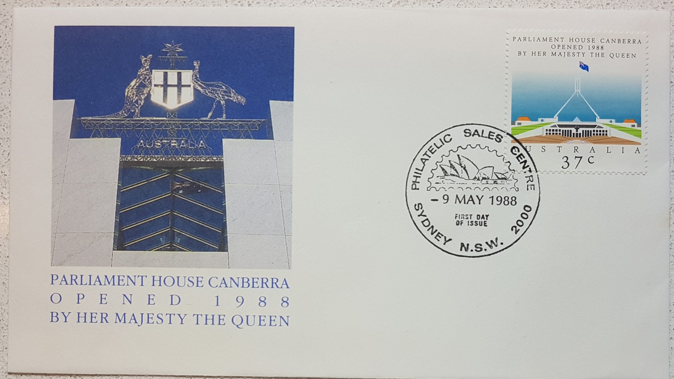1988 Australian Parliament House Opening FDC – TC Stamps & Coins