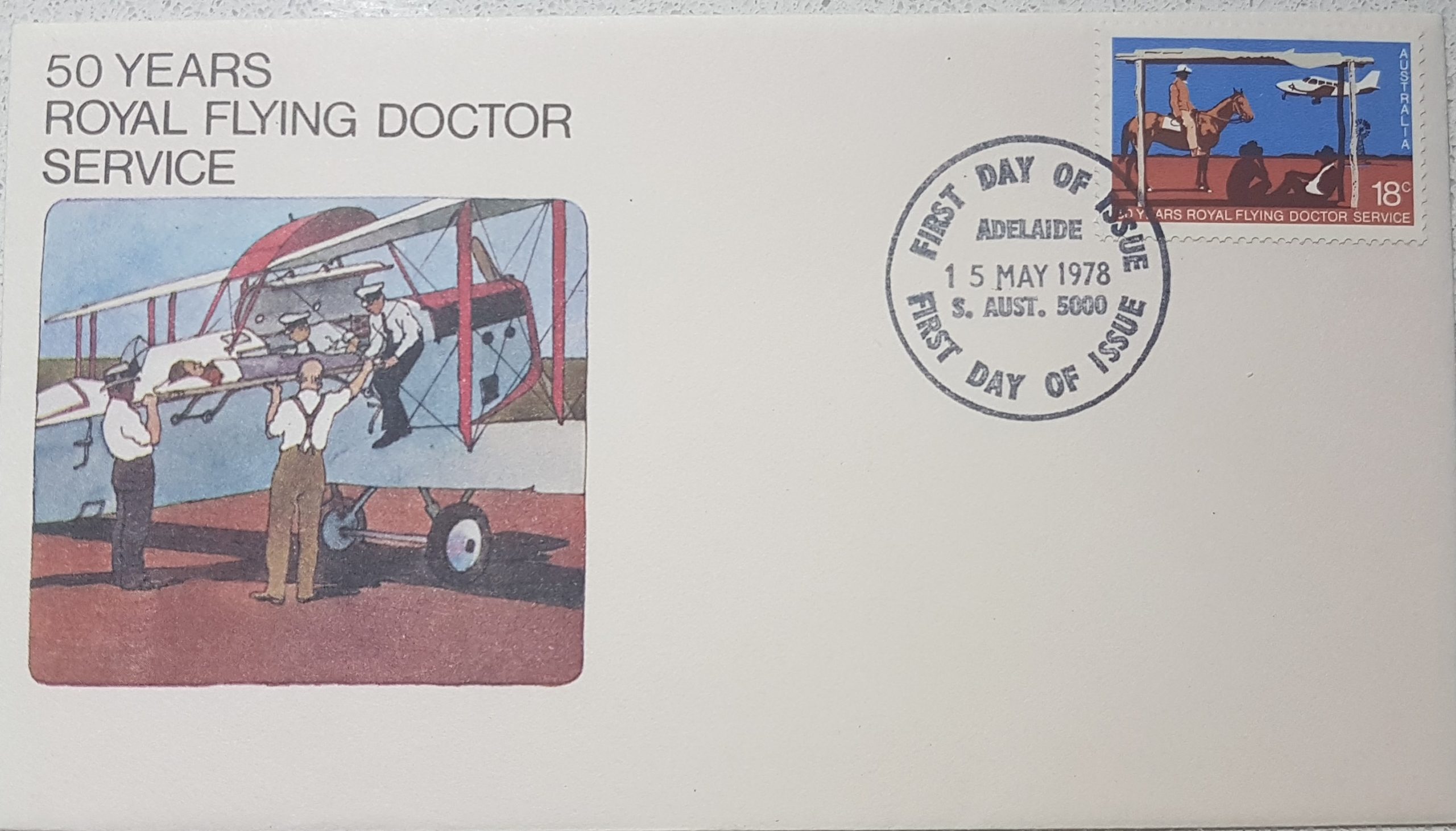 1978 Australia 50 years of Royal Flying Doctors Service FDC – TC Stamps ...