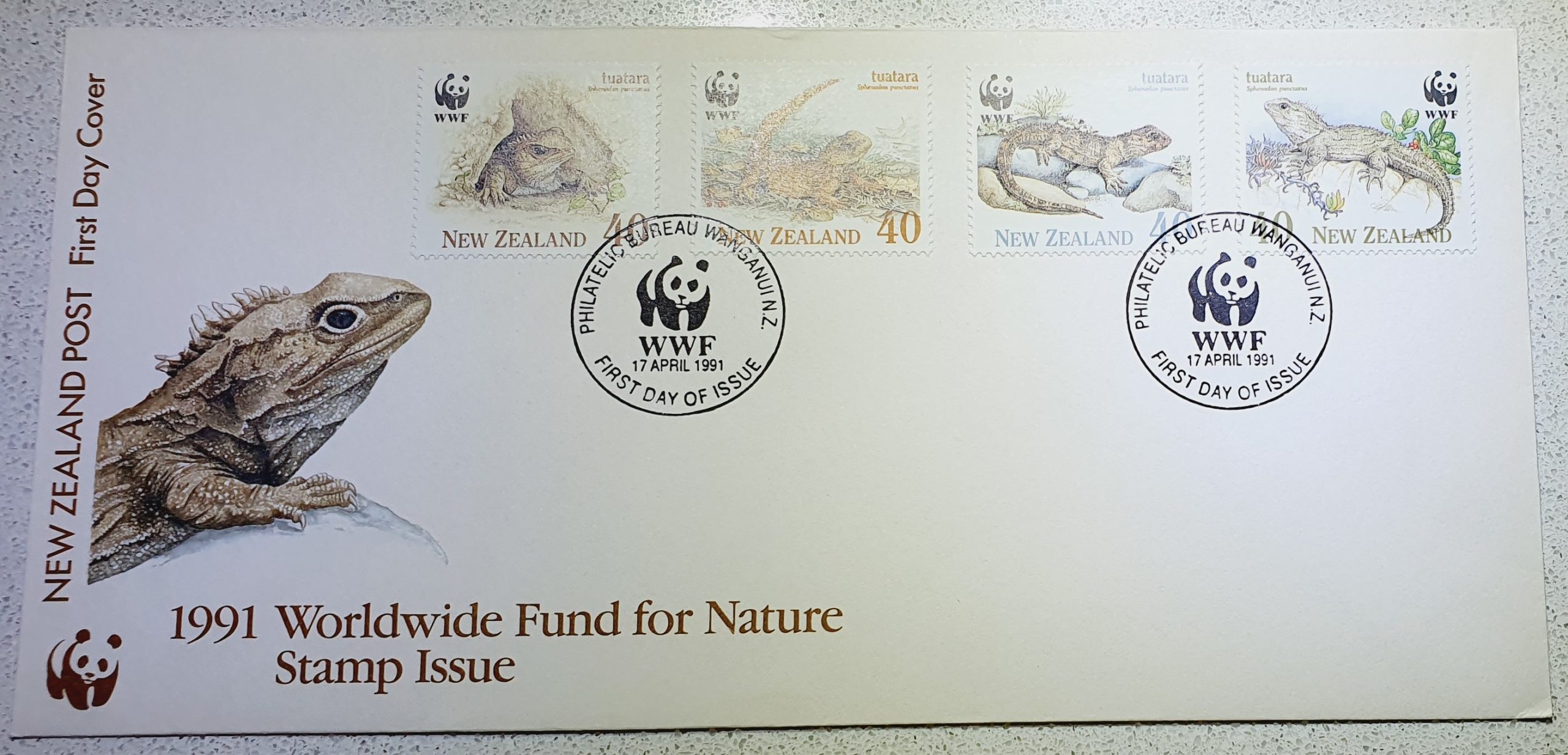 @1991 New Zealand WWF for Nature FDC – TC Stamps & Coins